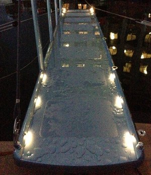 Carbon folding gangway for boats - FEMstrutture